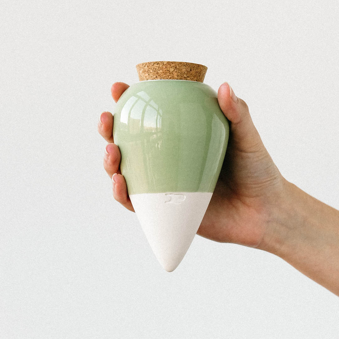 Pepin Self Watering Olla Green | Indoor Plants and Accessories – House ...